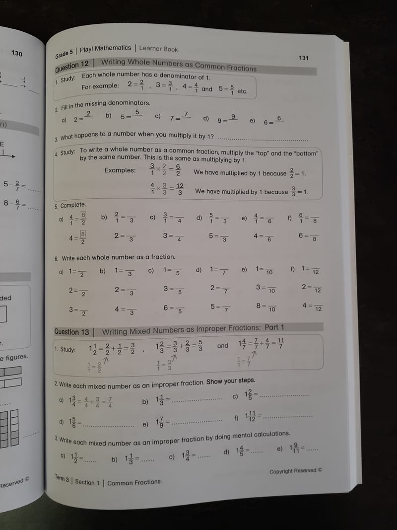 Grade 5 - Take a look inside our Grade 5 Play! Mathematics Learner Book ...