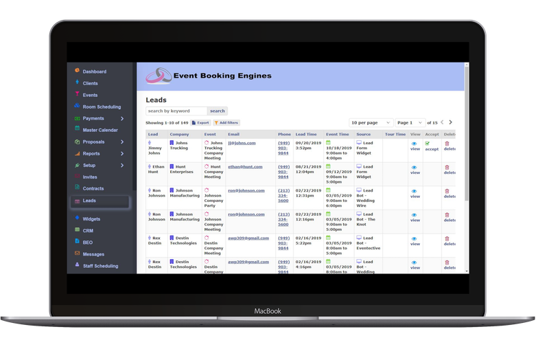 Event Booking Engines