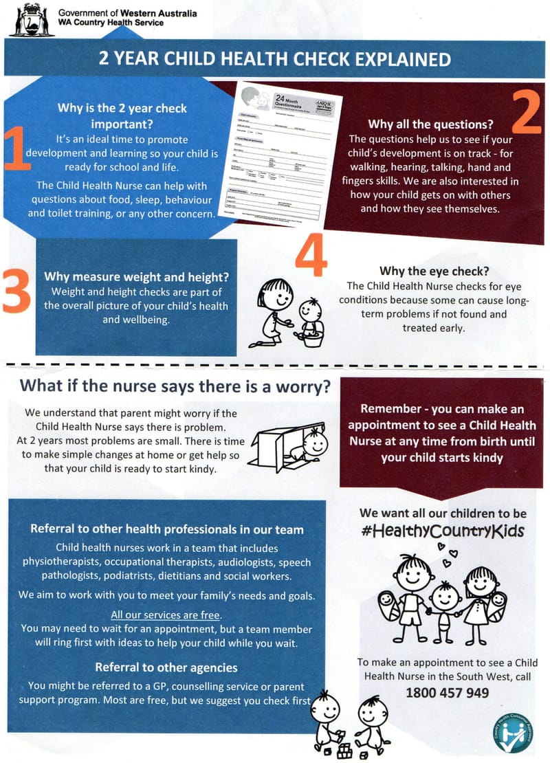 Two Year Child Health Check - Withers Progress Association Inc.